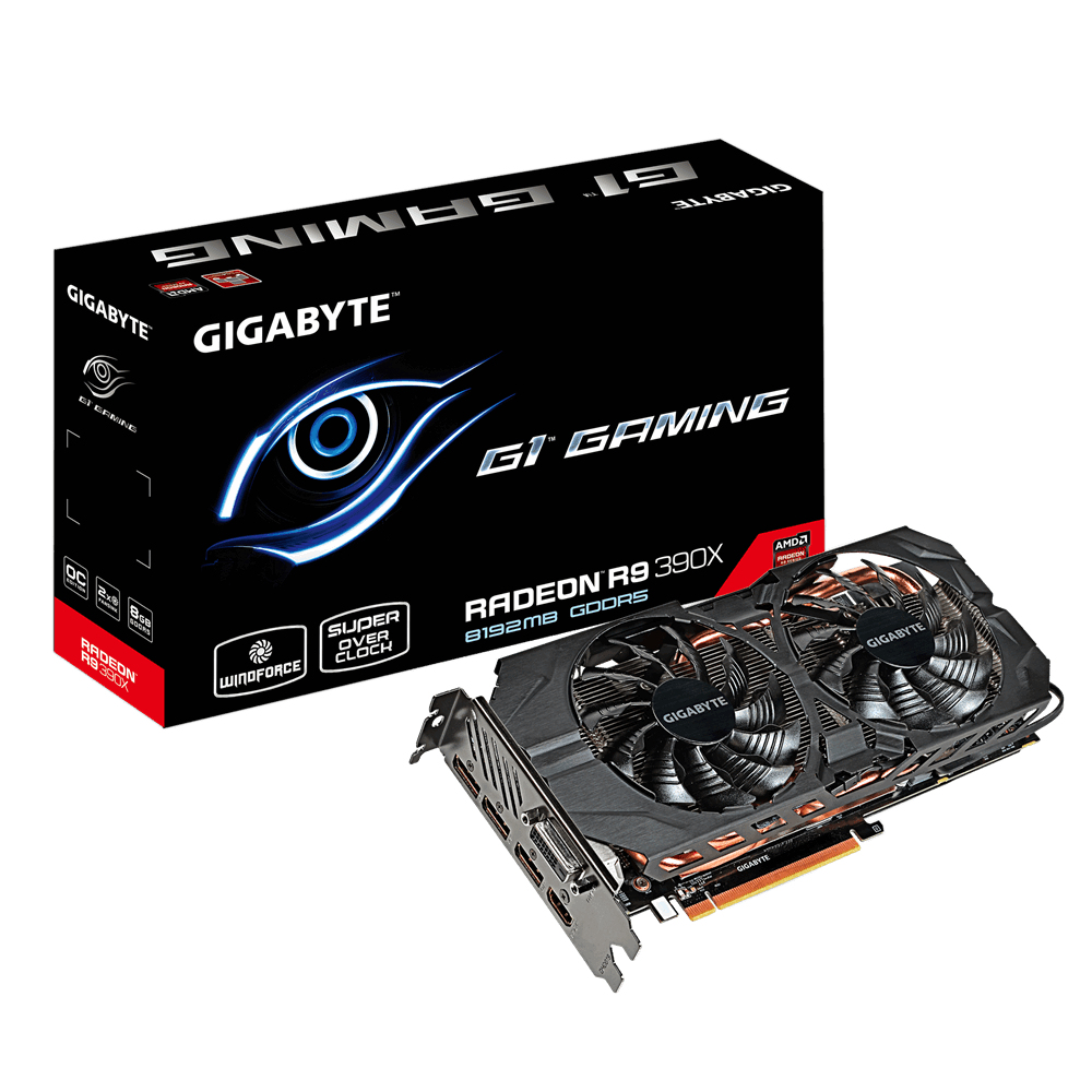 PCI-E Radeon ATI HD AMD R9 390X G1 GAMING 8GD Gigabyte à 371.63 ...