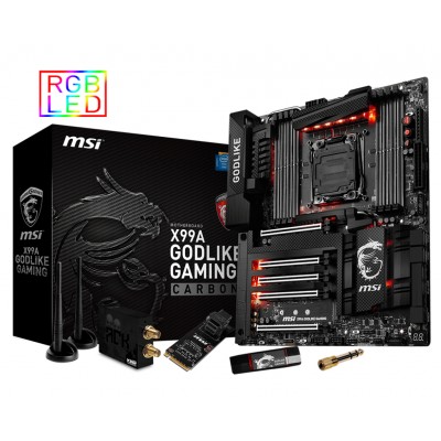 CM MSI X99A GODLIKE GAMING CARBON 8DIMM DDR4 OC/LGA2011-3/E [3929751] à ...